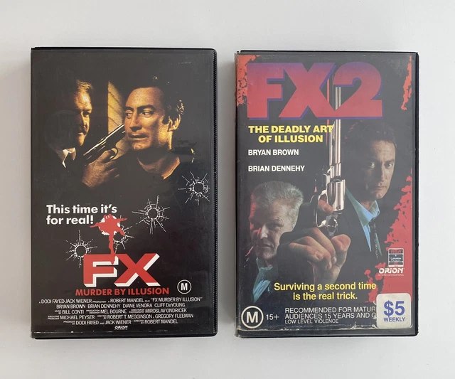 FX 1 & 2 [VHS] RCA Columbia Pictures Hoyts Video Big Box Ex-Rental Tape ...