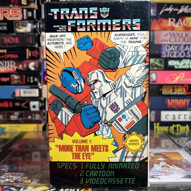 TRANSFORMERS VOL. 1 More Than Meets The Eye VHS Cartoon Vintage 1986 ...