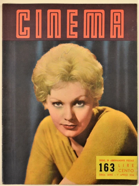 MAGAZINE ORIGINALE CINÉMA N.163 1 Avril 1956 Kim Novak Film Brésiliens EUR 15,82 - PicClick FR