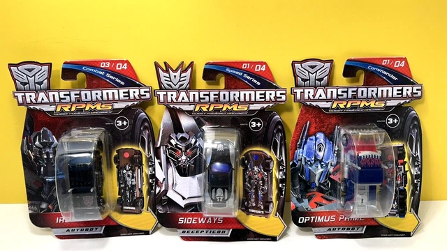 HASBRO TRANSFORMERS RPMS X3 IRONHIDE / OPTIMUS PRIME / SIDEWAYS / MOC £ ...
