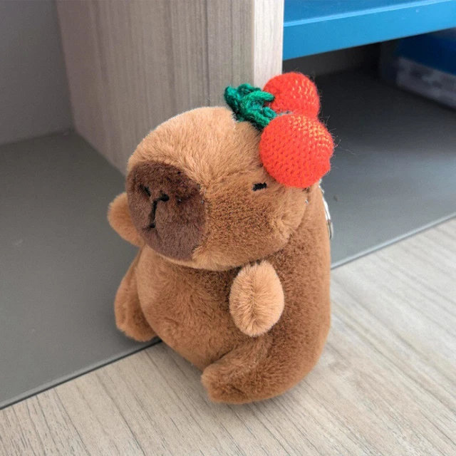 CUTE CHERRY CAPIBARA Kapibara Plush Toy Cartoon Pendant Soft Stuffed ...