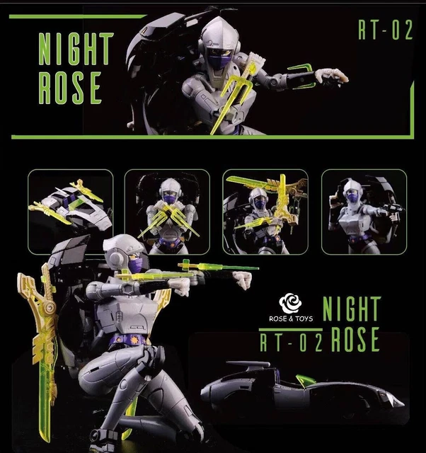 NEW ROSE & Toys RT-02 Robot Rose Nightbird MP-55 Action Figure Gift £96 ...