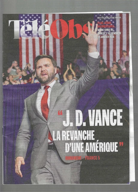 TELE OBS-15 JANVIER 2026-J.D.VANCE/Alain DUHAMEL/J.P. BACRI/LUTHER KING ...