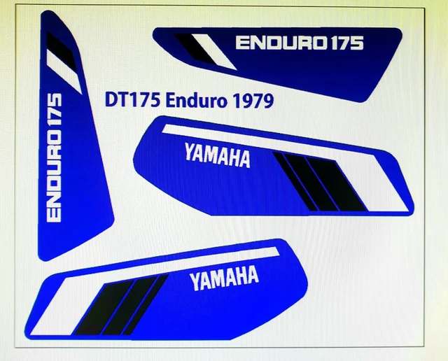 YAMAHA DT175 ENDURO 1979 Full Decal Kit £42.28 - PicClick UK
