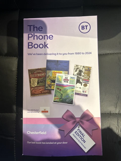BT THE PHONE Book Final Edition Chesterfield £4.00 - PicClick UK
