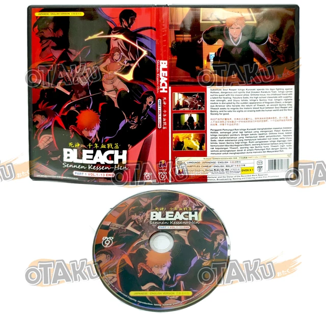 BLEACH : SENNEN Kessen-Hen (Part 1) - Anime Tv Series Dvd (1-13 Eps ...