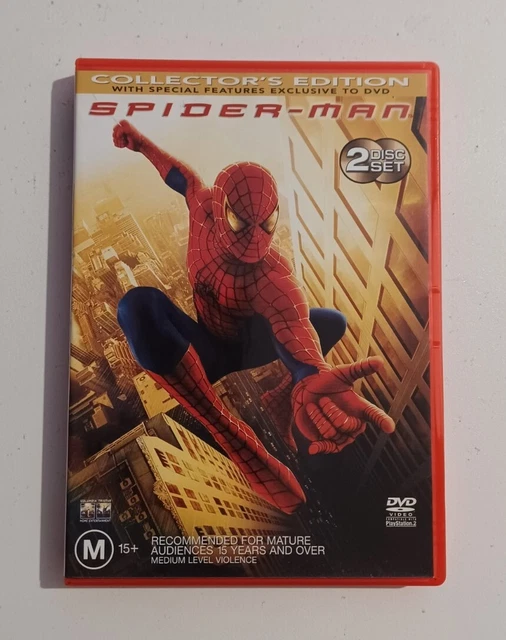 SPIDER-MAN DVD REGION 4 VGC MARVEL Tobey Maguire Willem Dafoe Free ...