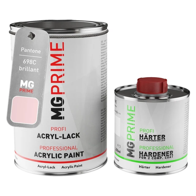 PANTONE 698C RED brillant peinture acrylique 1,5L durcisseur y.c. EUR ...