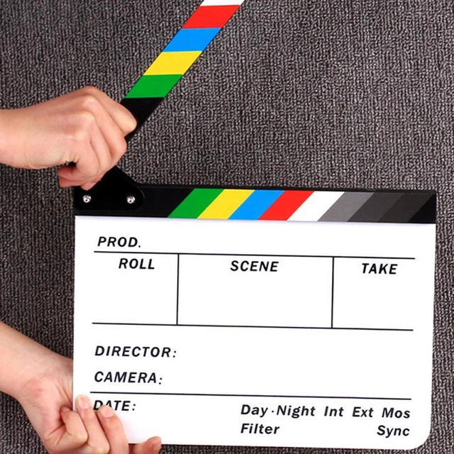 FILM FILM VIDEO Clapboard Director's Cut Action Scene ClapperBoard ...