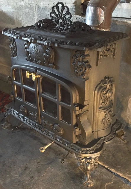 VINTAGE CAST IRON ESSE Mk2 Dragon Multifuel Woodburning Stove Good ...