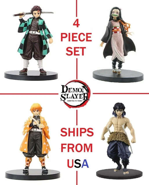 TANJIRO NEZUKO ZENITSU Inosuke Demon Slayer Action Figure 6" Anime ...