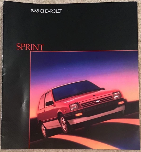 CHEVROLET SPRINT USA Large Format Car Sales Brochure 1985 #4361 Apr '84 ...