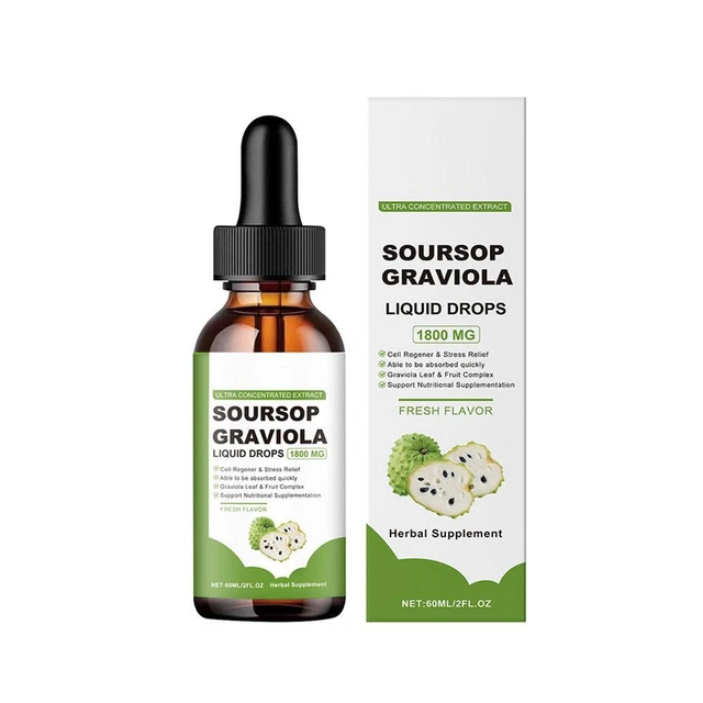 100%PURE-ORGANIC SOURSOP EXTRACT, Tindedly Soursop Graviola Liquid ...