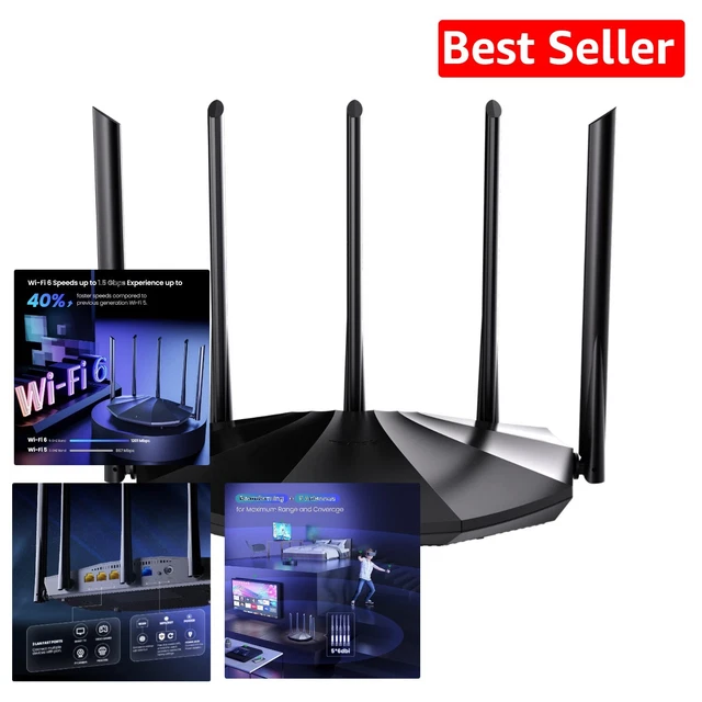 NEXT-GEN WI-FI 6 Router with High-Gain Antennas for Ultimate Home ...