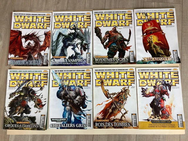LOT DE 8 exemplaires du mensuel White Dwarf de 203 à 210 EUR 20,00 ...