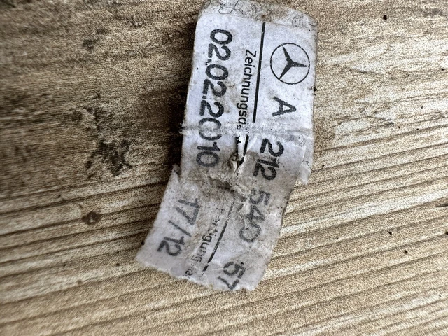 MERCEDES E CLASS w212 rear parking sensor wiring loom A2125420018 £60. ...