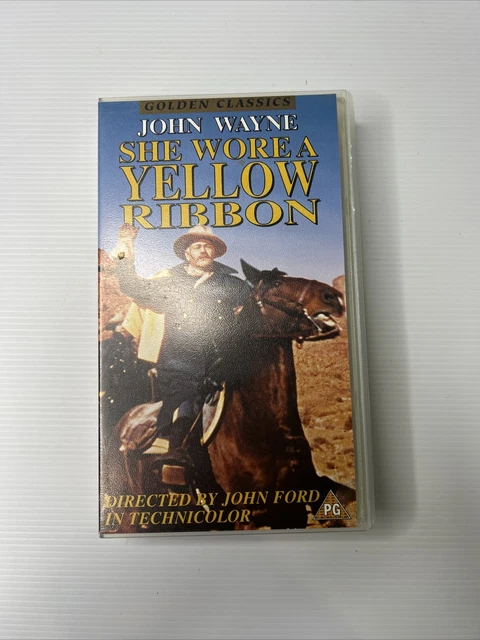 SHE WORE A Yellow Ribbon VHS Tape Movie John Wayne Golden Classics ...