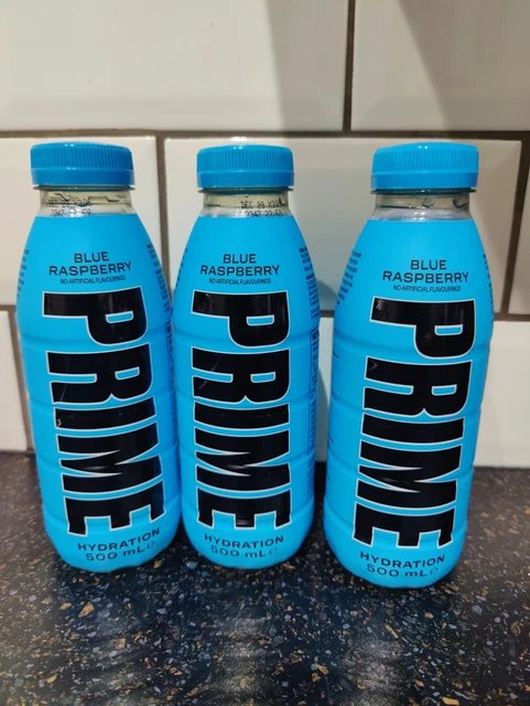 PRIME HYDRATION DRINK BLUE RASPBERRY x 3 @ 500ml🫐 - Logan Paul & KSI ...