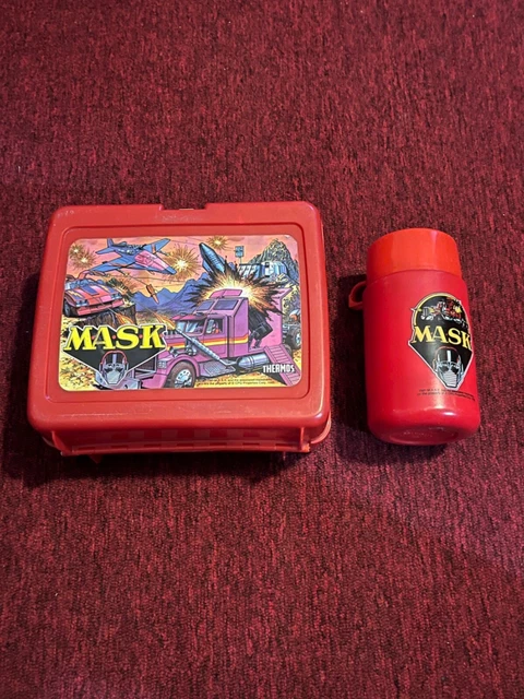 VINTAGE 1985 THERMOS Brand MASK Plastic Lunchbox With Thermo Original ...