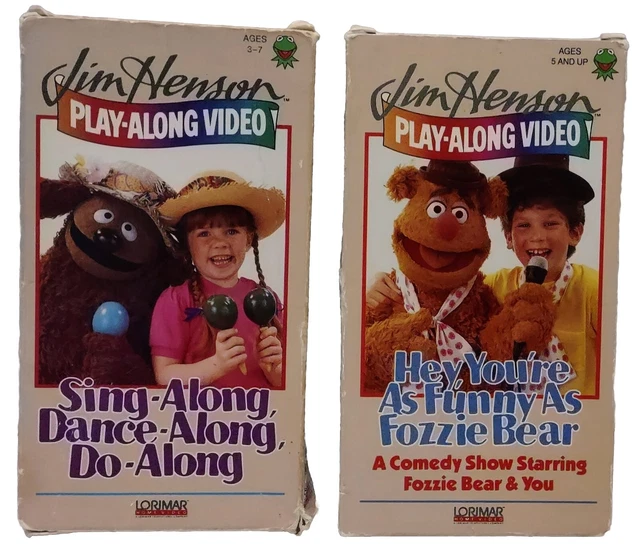JIM HENSON VHS: Hey, You're As Funny As Fozzie Bear & Sing-Along, Dance ...