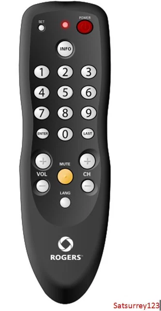 ROGERS DIGITAL ADAPTER (Dta) Universal Remote Control Used $34.00 ...