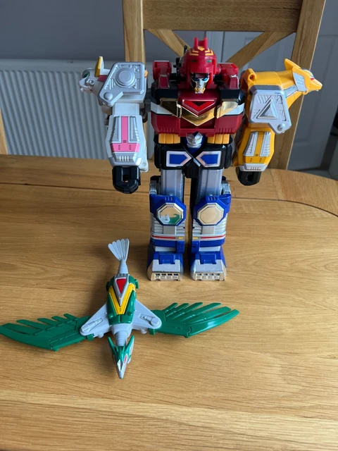 POWER RANGER LOST Galaxy Megazord with Black fist hands & all zords ...