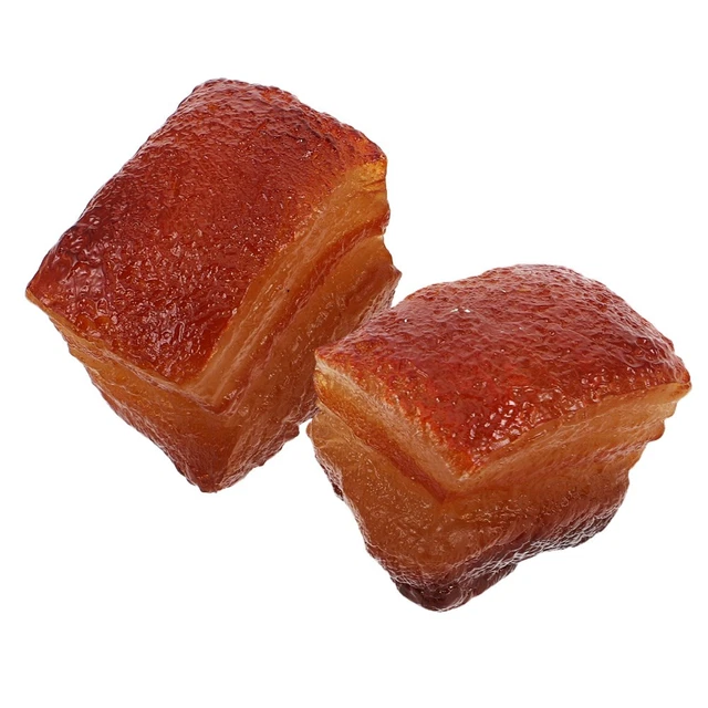 2 PCS MEAT Prop Decor Fake Food for Photography Props Artificial $17.69 ...