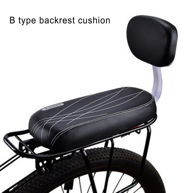 HIGH CARBON STEEL Mountain Bike Saddle with Back Rest and Pedals for ...