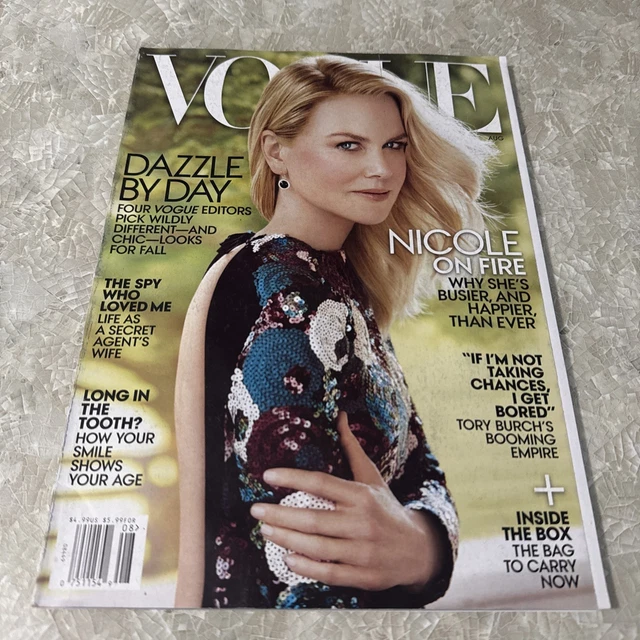 VOGUE MAGAZINE AUGUST 2015 Nicole Kidman On Fire + Dazzle By Day £7.43 ...