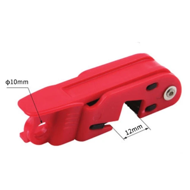 RED CIRCUIT BREAKER Lockout Lockout Tagout Breaker Lock Industrial ...