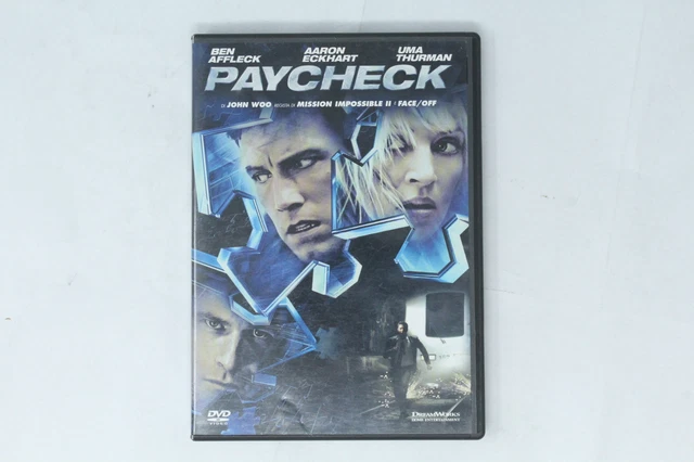 DVD PAYCHECK DREAMWORKS 2004 Affleck, Eckhart, Thurman [Qo-024] EUR 2 ...