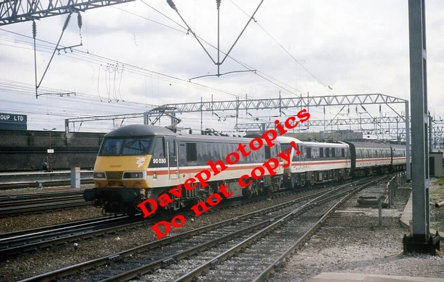 ORIGINAL 35MM Slide Diesel/Steam Train/Railway 90030 / 90019 @ Crewe ...
