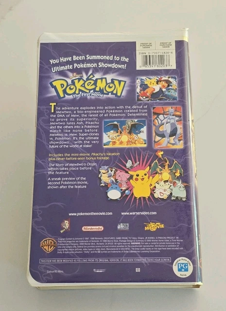 POKÉMON THE FIRST Movie: Mewtwo Strikes Back (VHS, 2000, Clamshell) $12 ...
