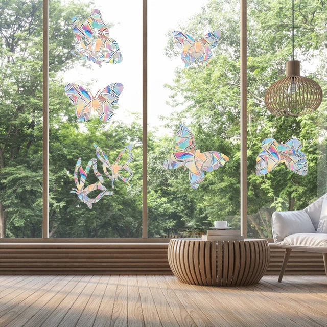 ELECTROSTATIC 3D WINDOW Films Creative Chic Window Decals Reusable ...