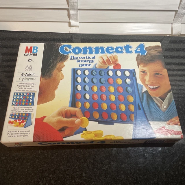 CONNECT 4 FOUR MB Games Original 1984 Edition Vintage Complete Game £12 ...