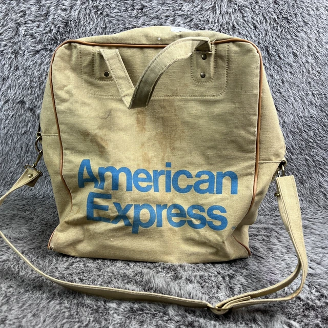 VINTAGE AMERICAN EXPRESS Travel Service Agent Carry On Luggage Airline ...