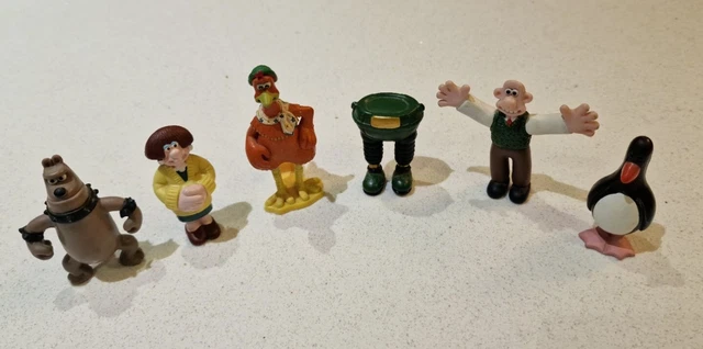 VINTAGE WALLACE AND Gromit & Chicken Run Figures x 6 £4.99 - PicClick UK