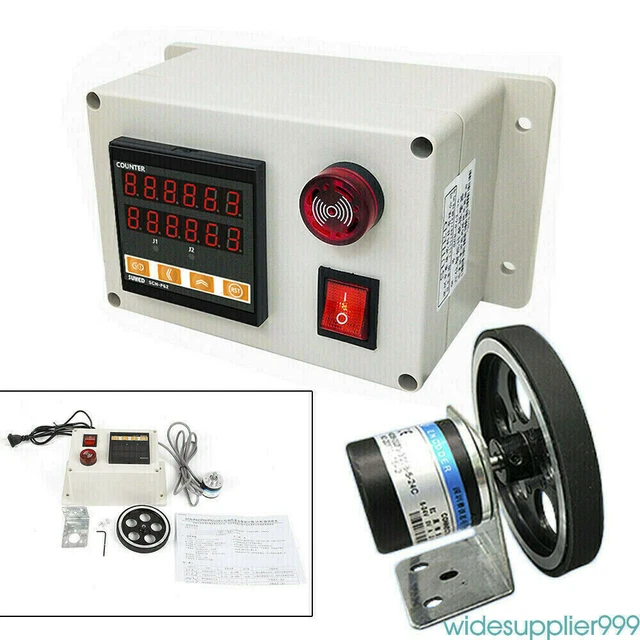 NEW DIGITAL ROLLING Wheel 300ppr Rotary Encoder Distance Meter Counter ...