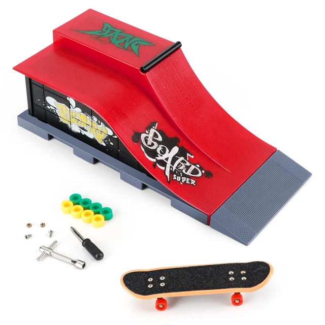 SKATE PARK RAMP Kit Tech Deck Fingerboard Finger Board Ultimate Park Toys Mini EUR 12,79 ...