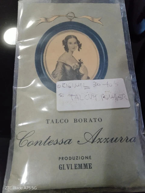 BUSTINA TALCO VINTAGE Contessa Azzurra EUR 35,00 - PicClick IT