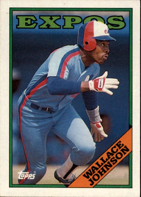 CARTE DE BASEBALL 1988 Topps Montréal Expos #228 Wallace Johnson EUR 1 ...