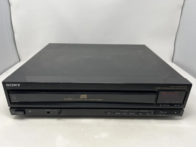 SONY COMPACT 5-DISC CD Player CDP-C500 Multi Disc Player TESTED No ...