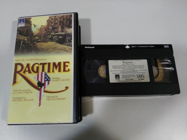 RAGTIME MILOS FORMAN James Cagney VHS Tape Movie English $38.62 ...