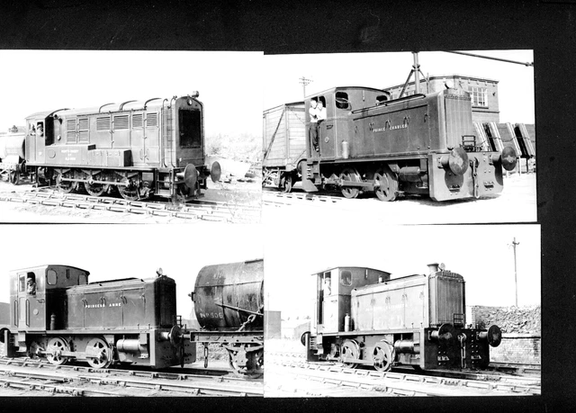 4 X RAILWAY PHOTOGRAPHS: ANDREW BARCLAY & BAGNALL DIESELS @ PORT ...