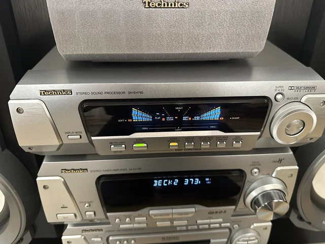TECHNICS SH-EH790 HIFI System Stereo Separates, 5 Speakers & Floor ...