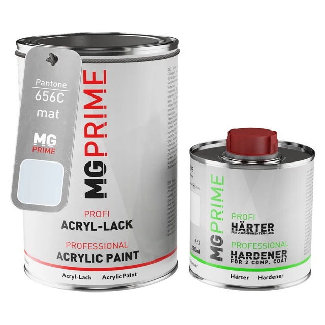 PANTONE 656C BLUE mat peinture acrylique 1,5 Litres 1500 ml durcisseur ...