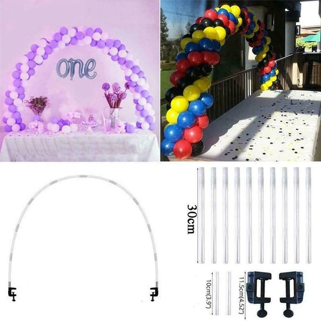 BALLOON ARCH WEDDING Balloon Column Stand Base Frame Kit Decor Birthday ...