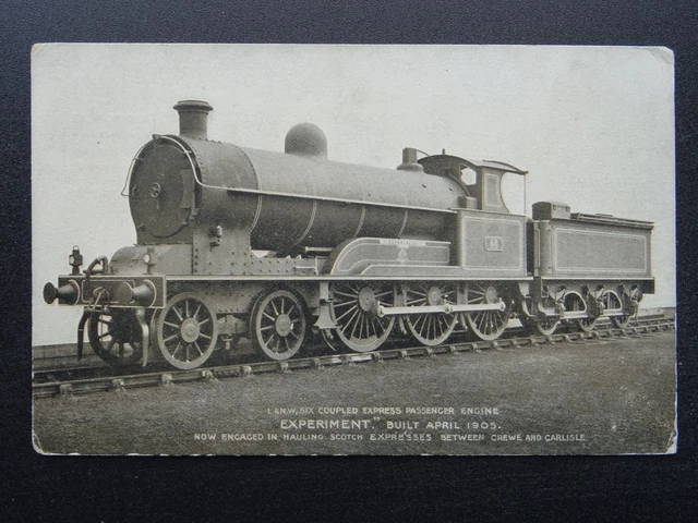 L&NWR OFFICIAL LOCOMOTIVE No.66 EXPERIMENT Six Coupled Express c1905 ...