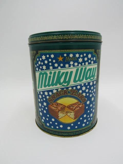MARS MILKY WAY Candy Bars Chocolate Collectible Metal Tin Canister 32 ...