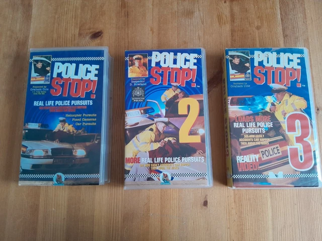POLICE STOP! VHS Video Cassettes X3 Vintage Retro 00s £0.99 - PicClick UK